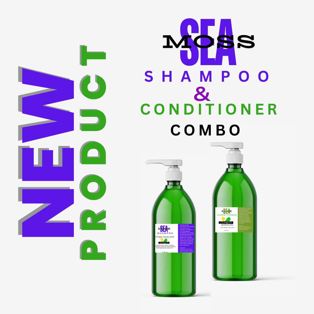 SEA MOSS SHAMPOO AND CONDITIONER SET – I DO PRETTY 365